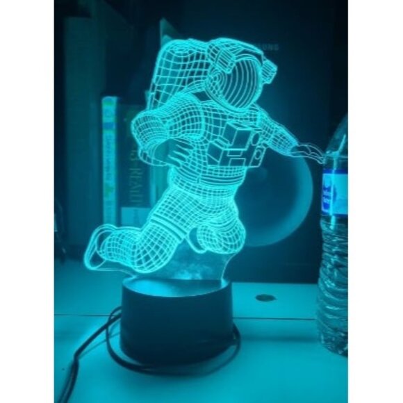 Accents | New Spaceman 3d Night Light Astronaut Rocket Optical Illusion ...